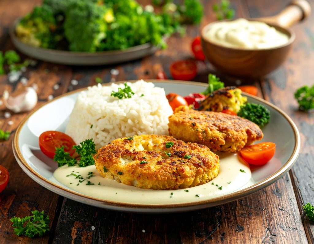 Beignet de morue, sauce Alfredo - Boutique Maison Courtemanche et Variétés